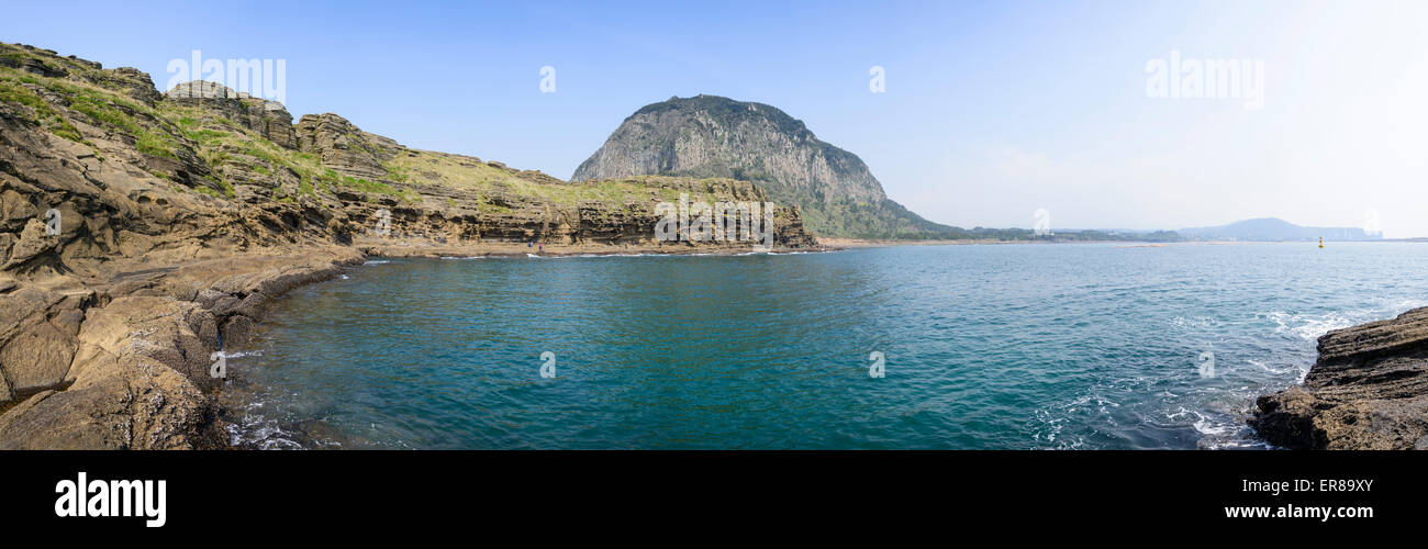 Panorama landscape of Yongmeori Coast(Dragon head coast), a tourist ...