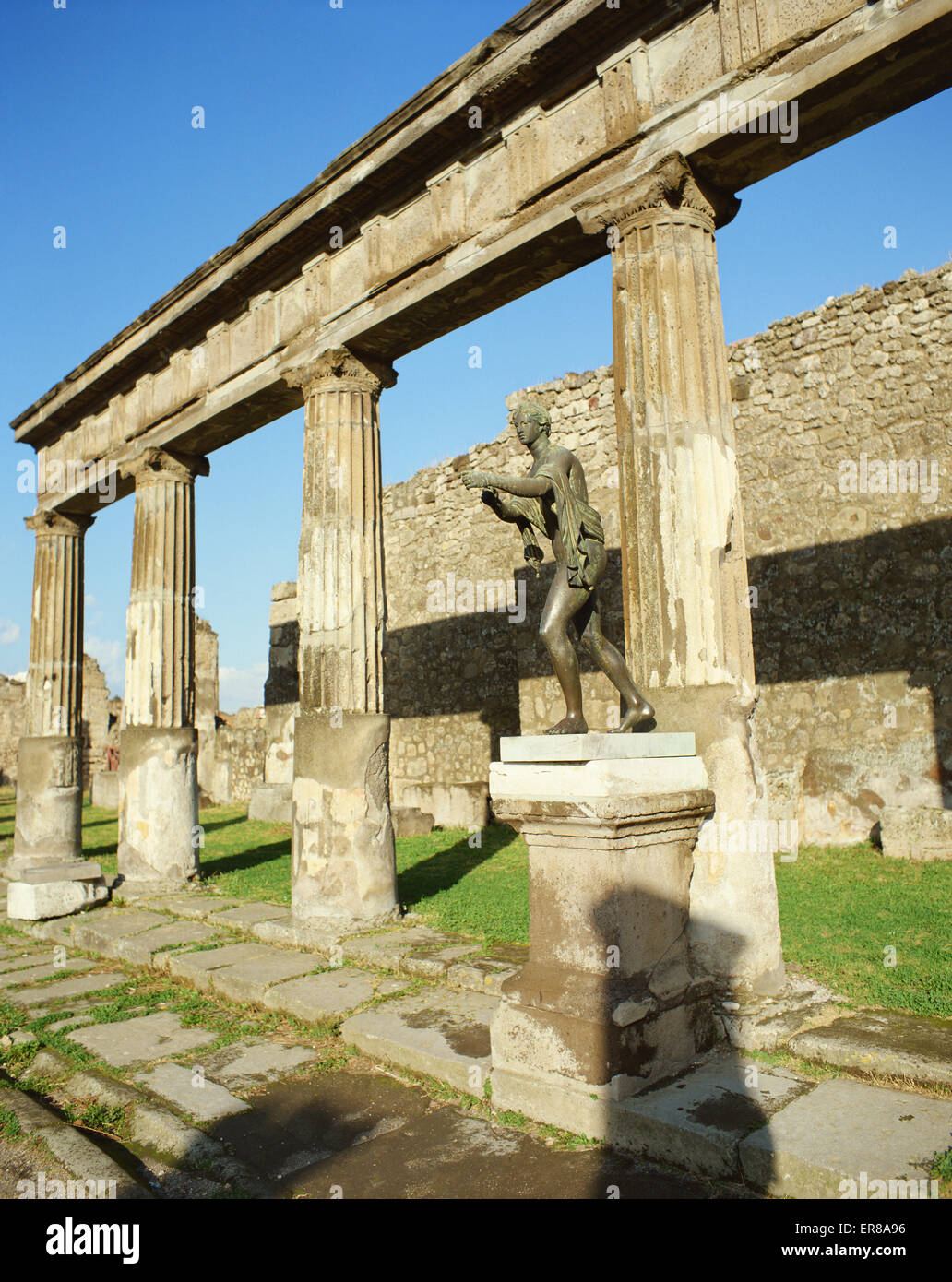 Italy Pompeii Temple of Apollo Stock Photo - Alamy