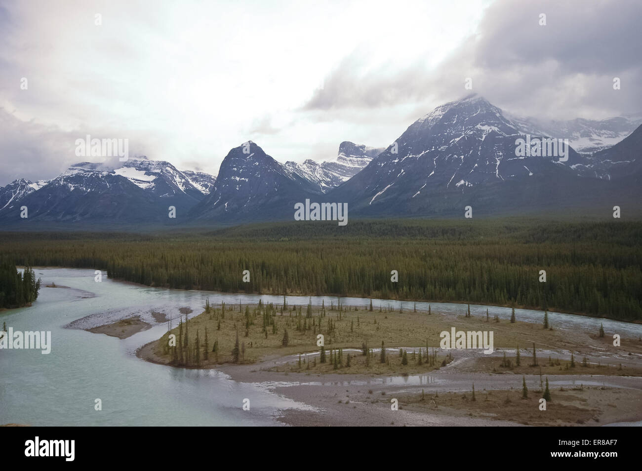 river and snow mountain Stock Photo - Alamy