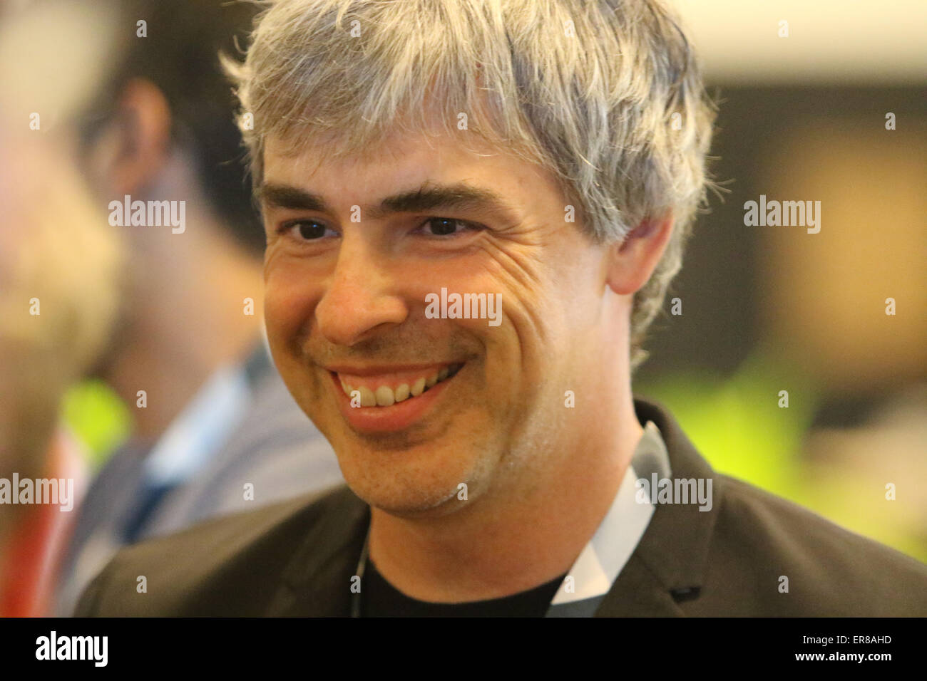 San Francisco, USA. 28th May, 2015. Google co-founder Larry Page speaks ...