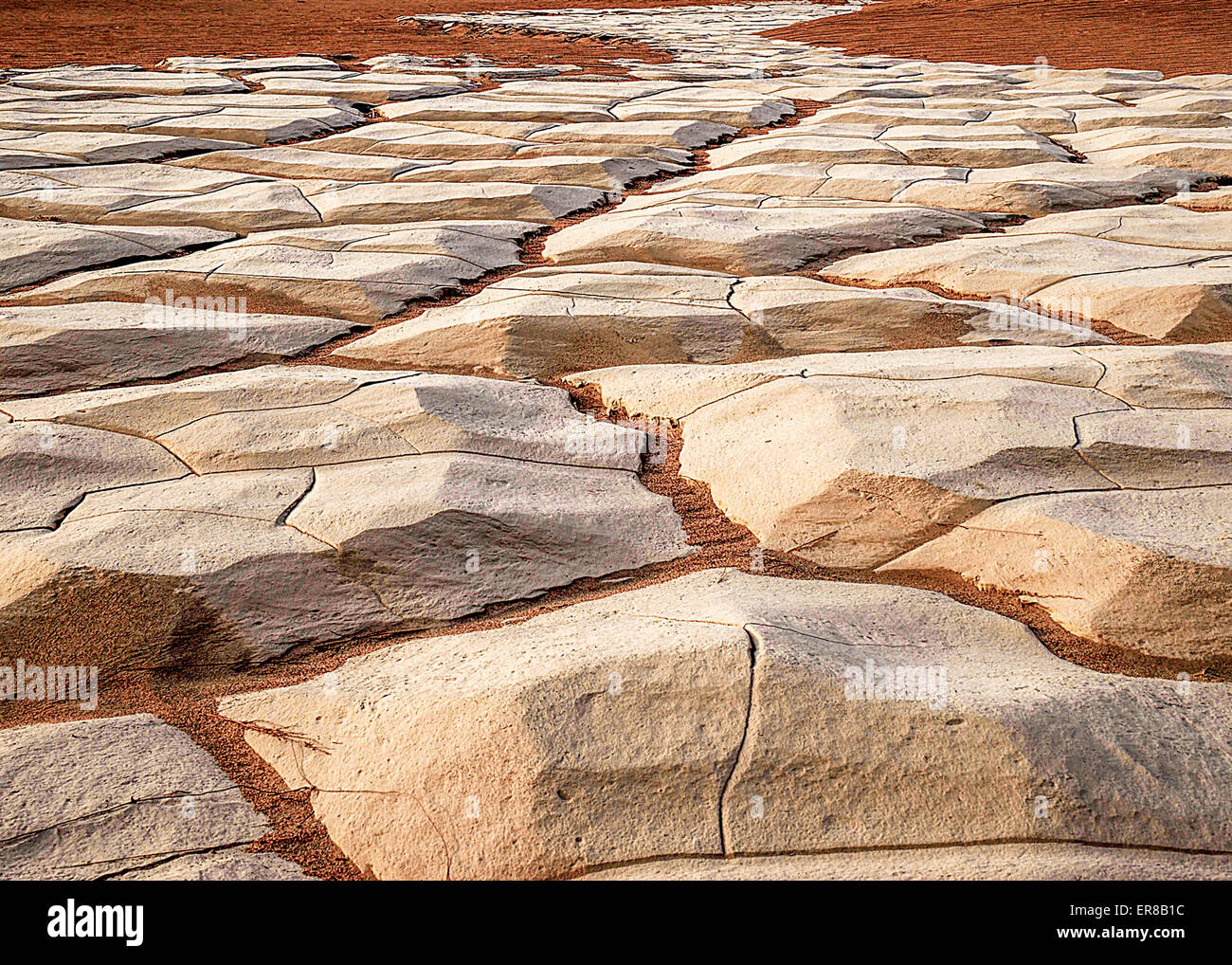 Mud Flat in Death Valley National Park Stock Photo - Alamy
