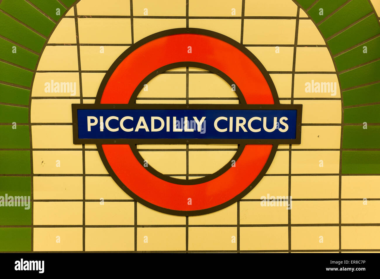 Piccadilly Circus London underground sign, UK Stock Photo - Alamy