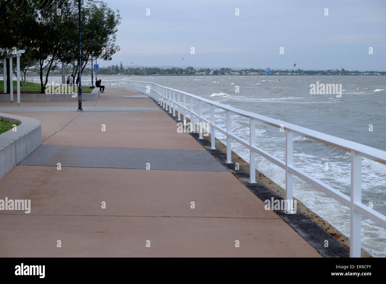 Beachfront at Shorncliffe Stock Photo - Alamy