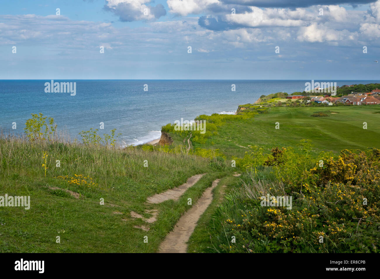 Cliffs beach coastal path Stock Photo - Alamy