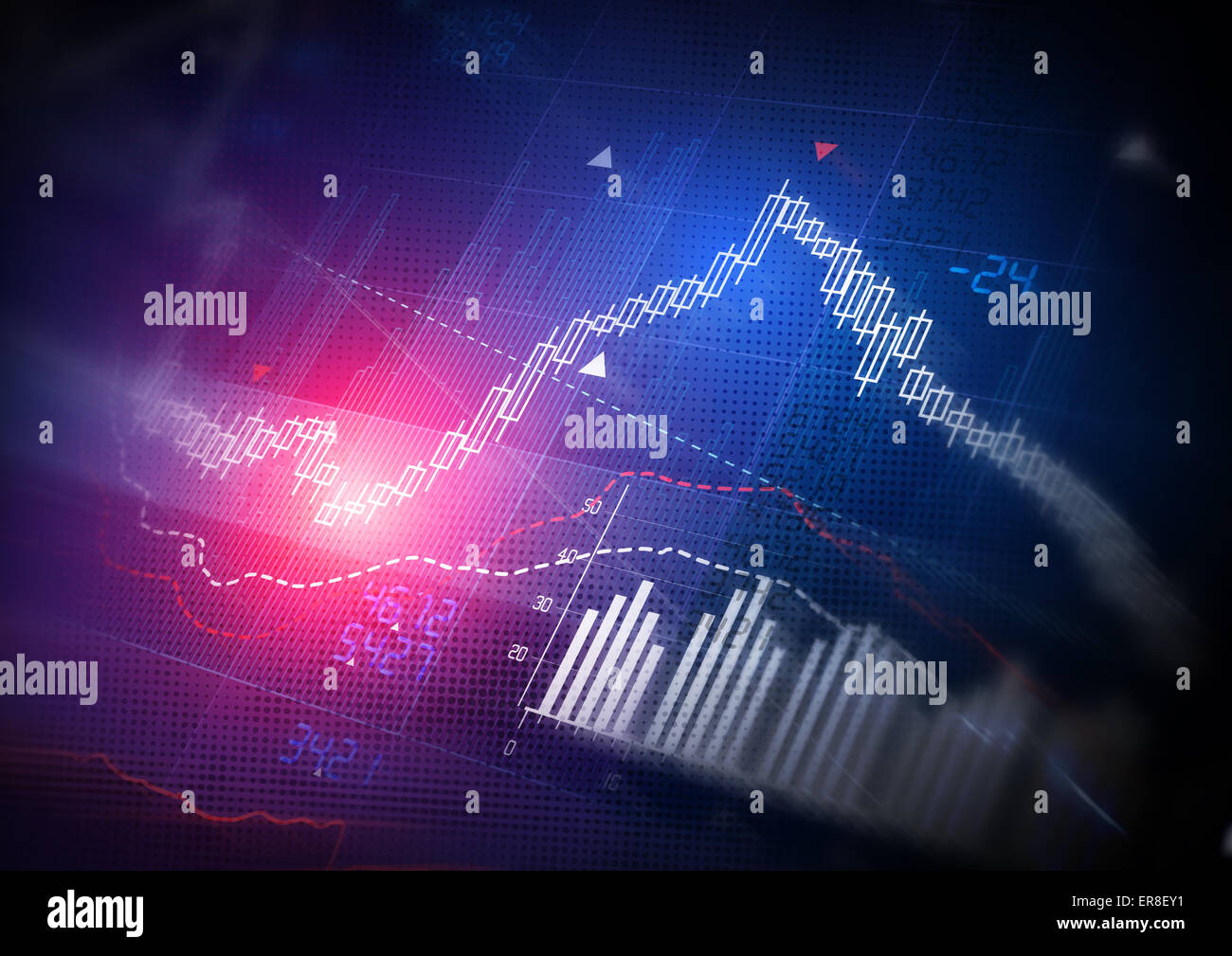 Stocks shares graph hi-res stock photography and images - Alamy