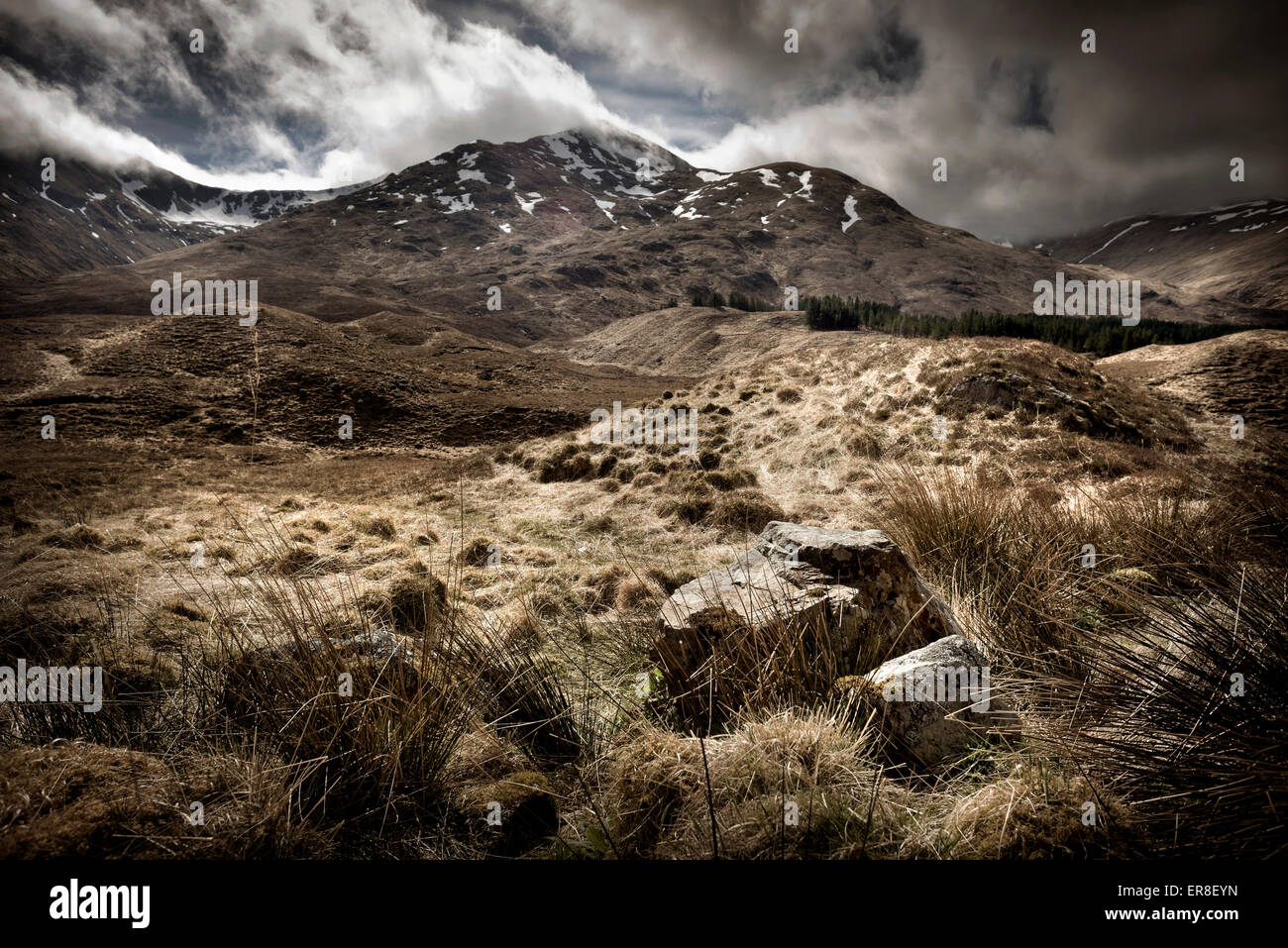 Scottish Highlands Landscape. Mountain range, UK Stock Photo - Alamy