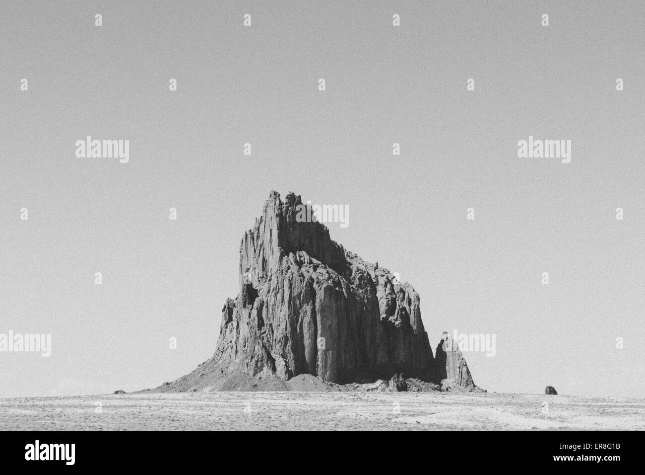 Ship Rock against clear sky Stock Photo - Alamy