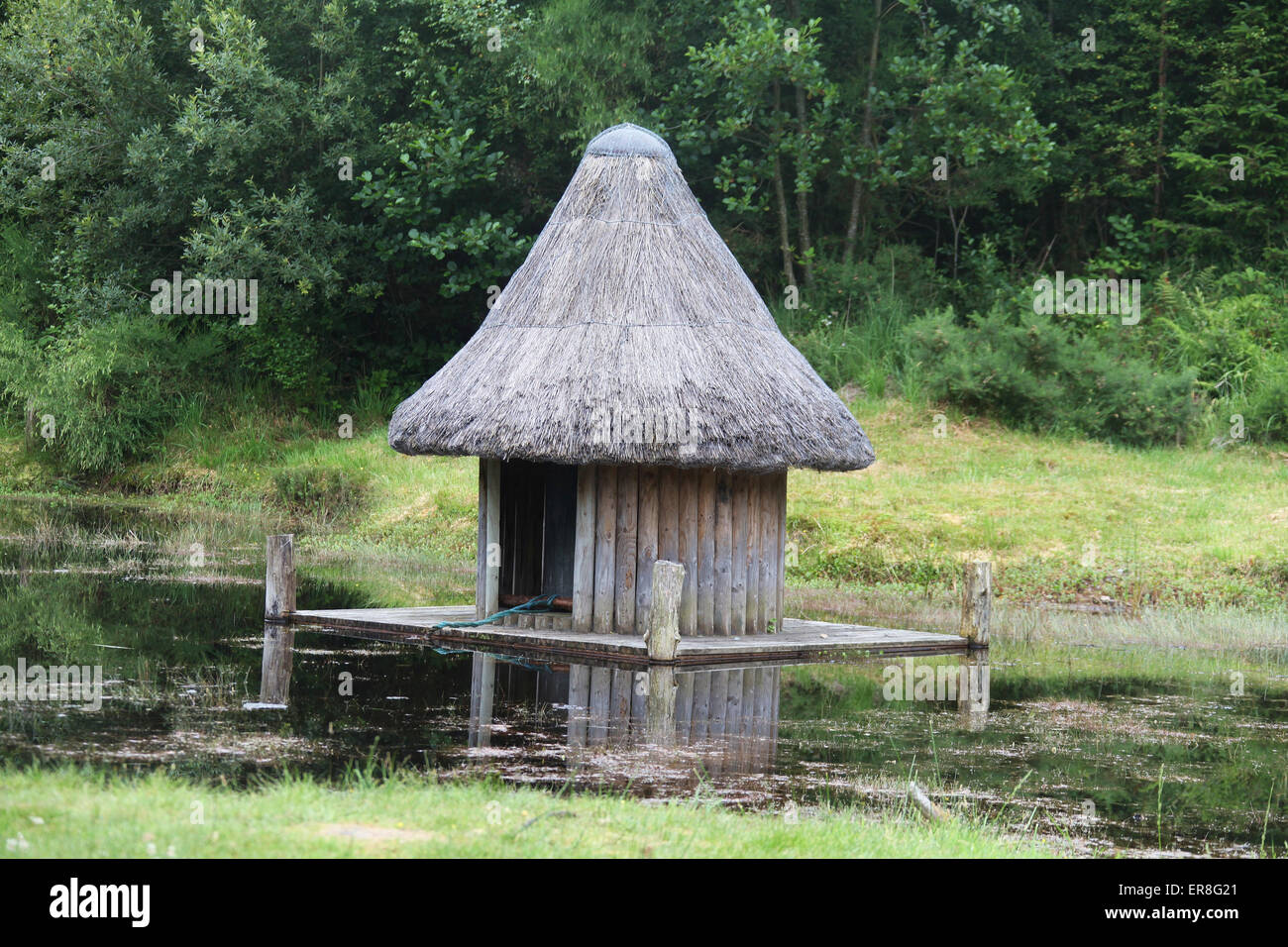 Reconstruction of an Irish Crannog at Bonane Heritage Park in County ...