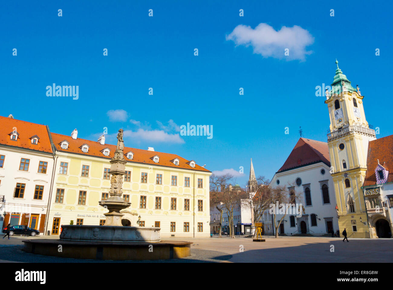 Hlavni namestie, main square, old town, Bratislava, Slovakia, Europe ...