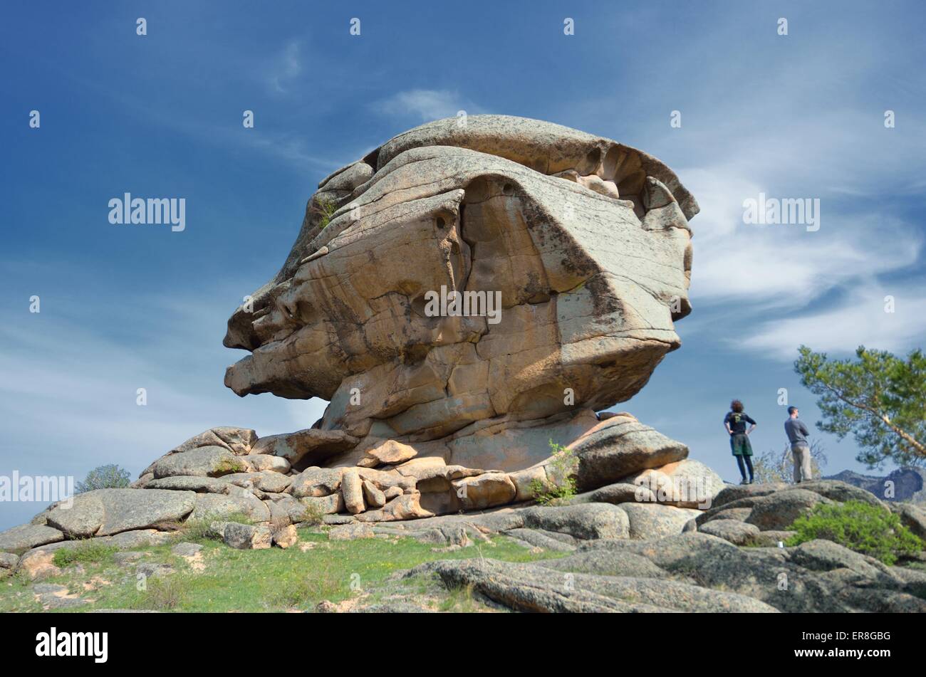 Rock climbing in Kazakhstan Stock Photo - Alamy