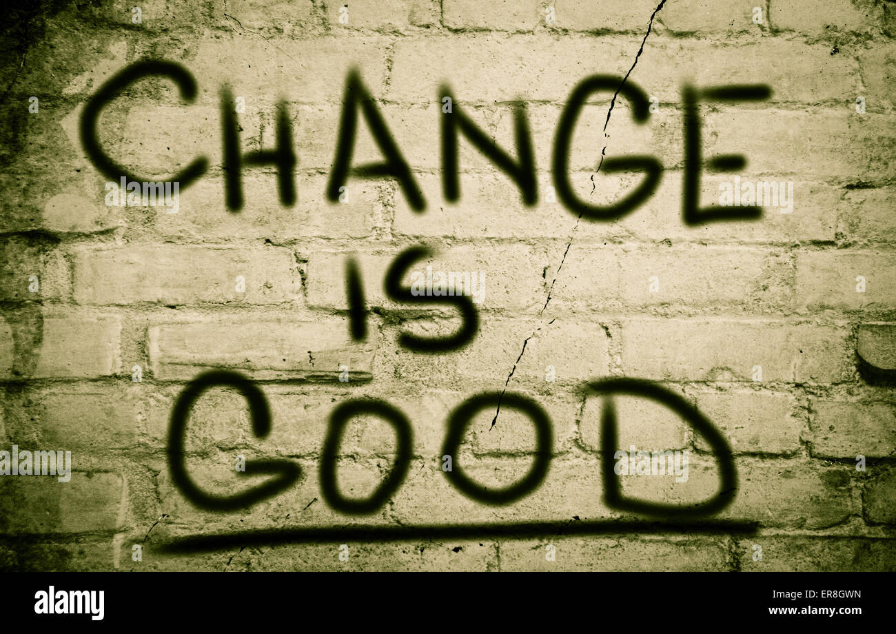 Change Is Good Concept Stock Photo - Alamy