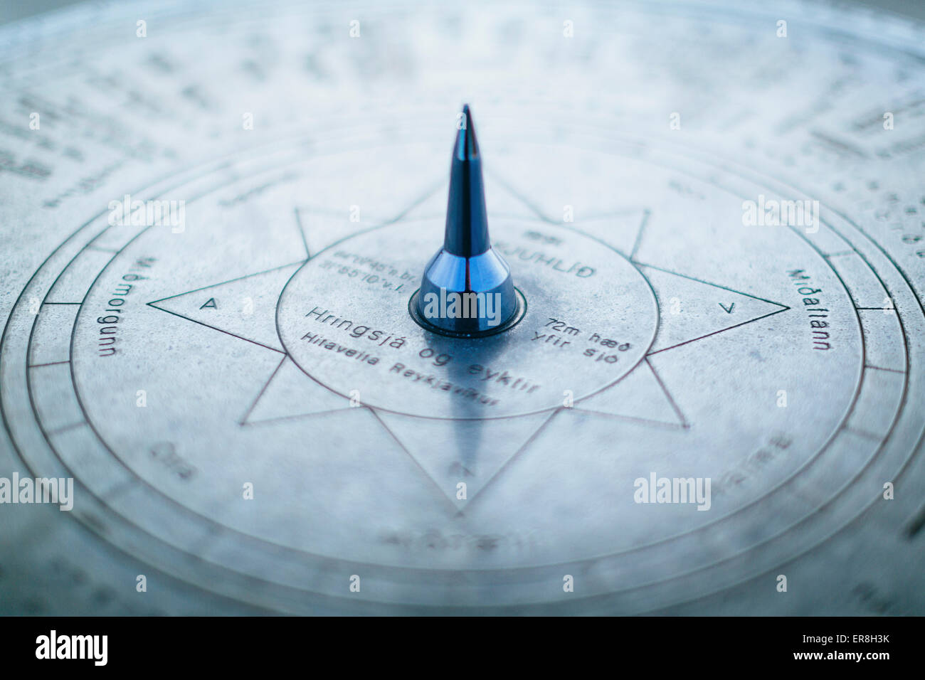 Detail of compass Stock Photo - Alamy