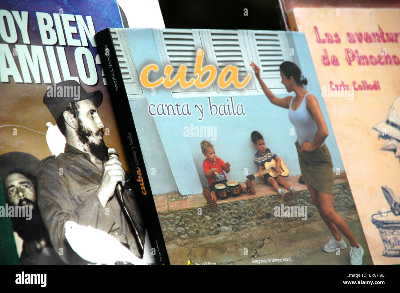 Cuban books, music and dance Stock Photo - Alamy
