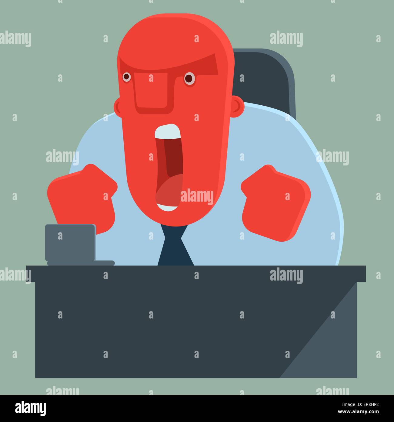 Computer cartoon shouting hi-res stock photography and images - Alamy