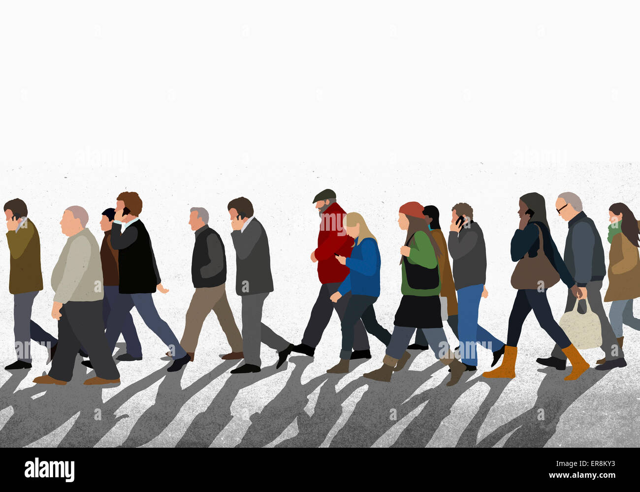 Street full people walking hi-res stock photography and images - Alamy