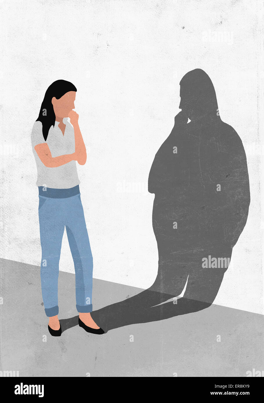 Fat shadow woman hi-res stock photography and images - Alamy