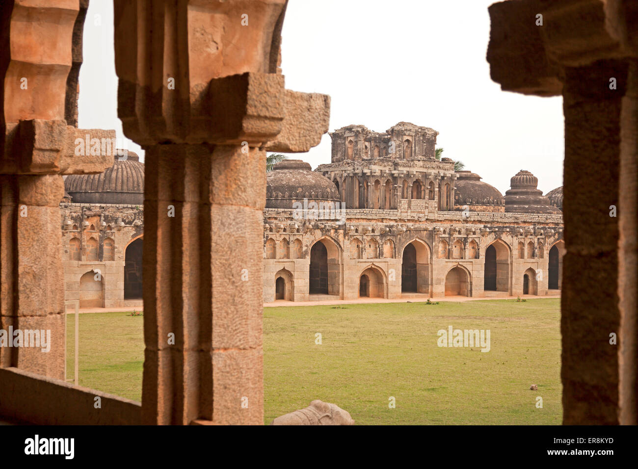 royal elephant stables in Hampi, Karnataka, India, Asia Stock Photo - Alamy