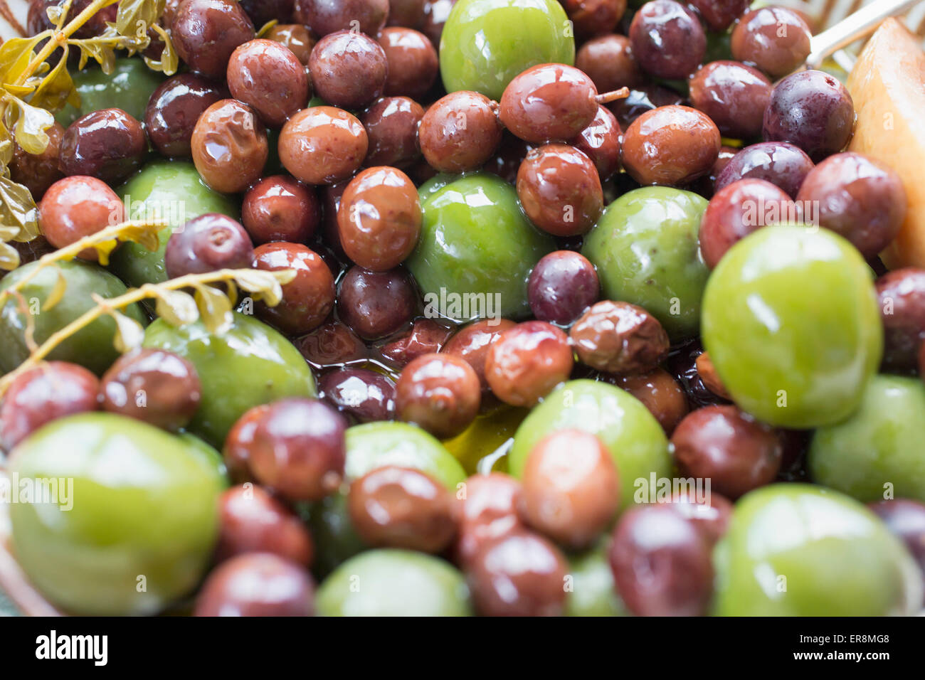 Close up of olives hi-res stock photography and images - Alamy
