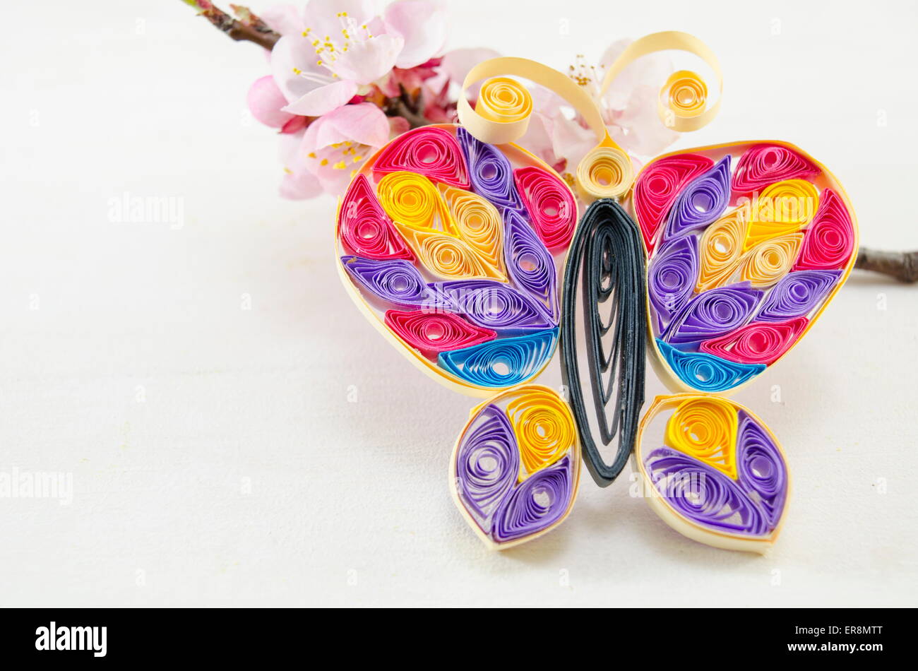 White paper butterfly hi-res stock photography and images - Alamy