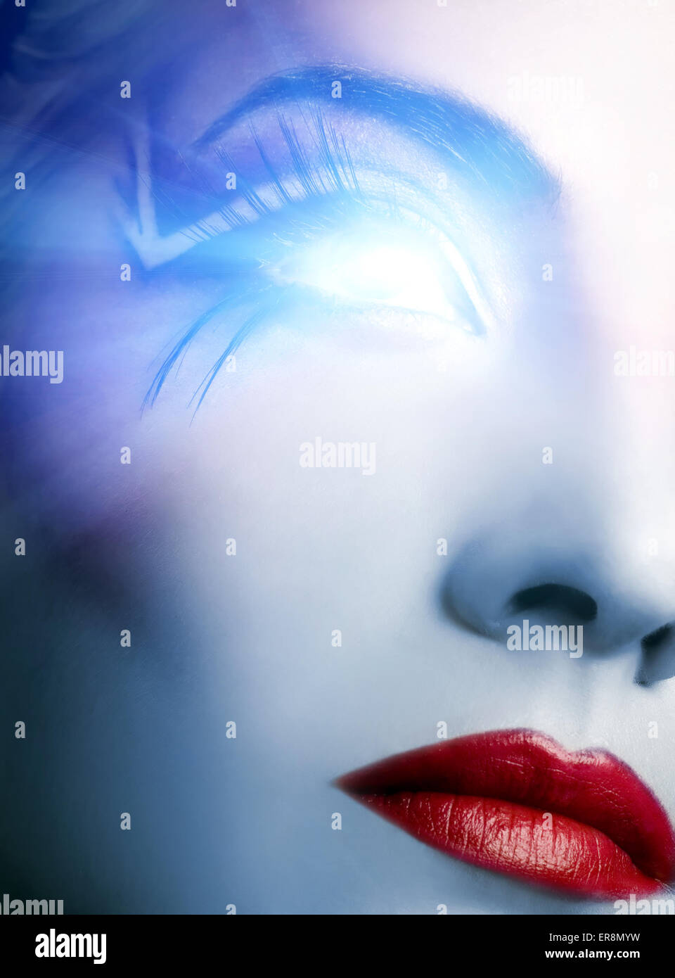 Cyber girl futuristic style hi-res stock photography and images - Alamy
