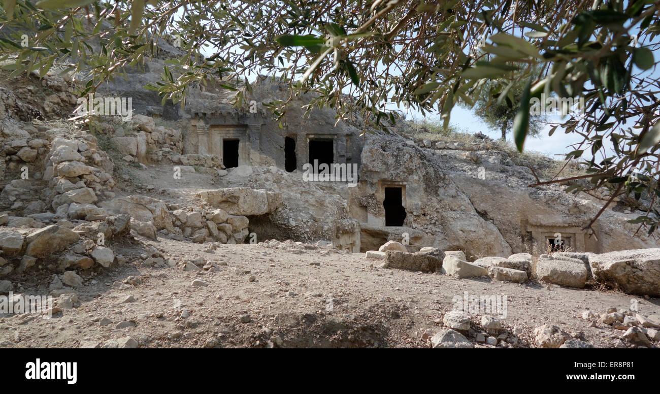 Rock carved tombs turkey hi-res stock photography and images - Alamy