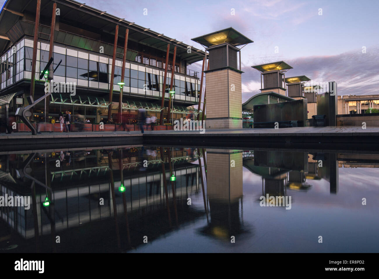 Bristol's Millennium Square Reflections At Dusk, England Uk Stock Photo - Alamy