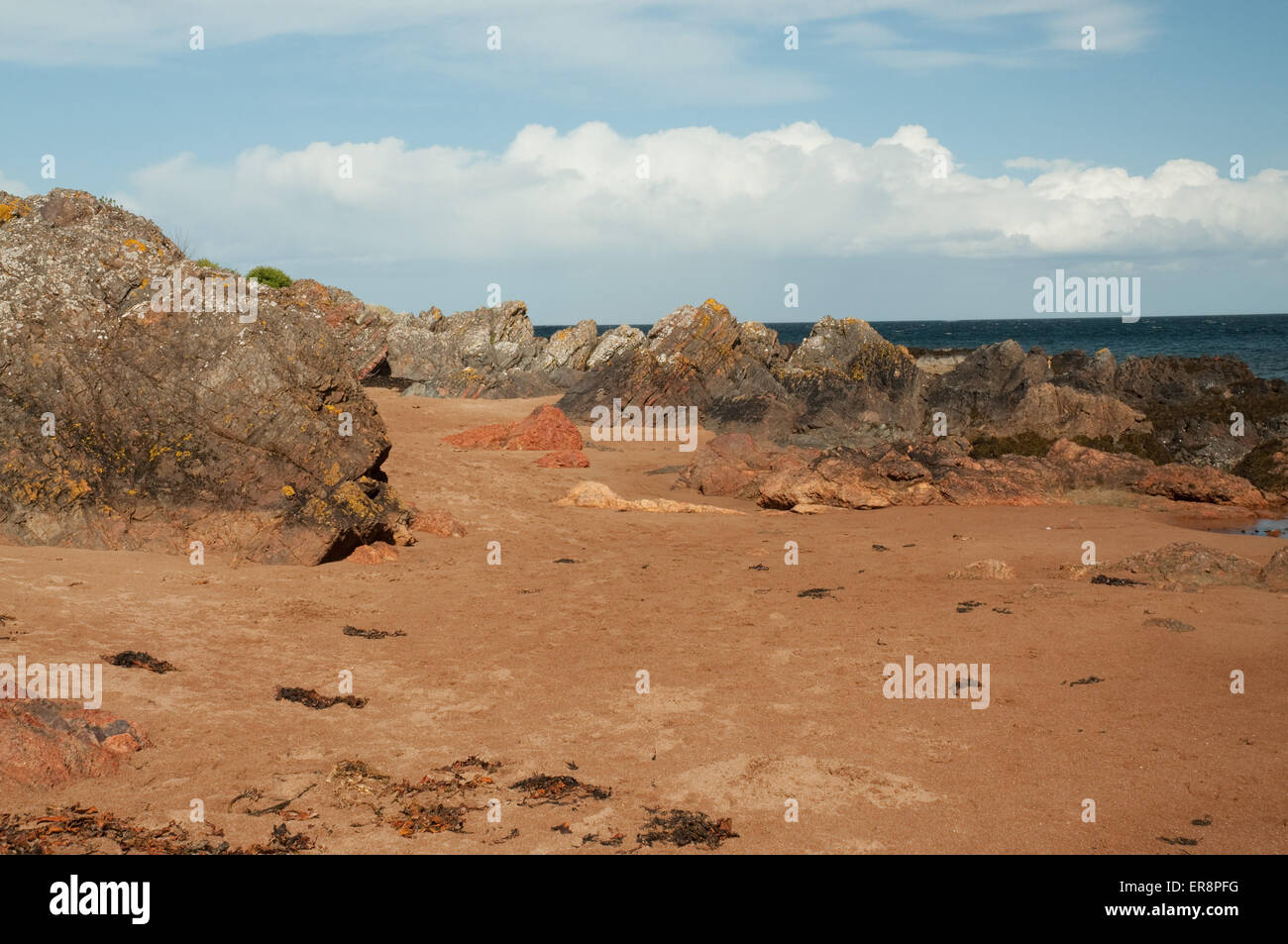 Rocks on Rosemarkie Beach Stock Photo - Alamy