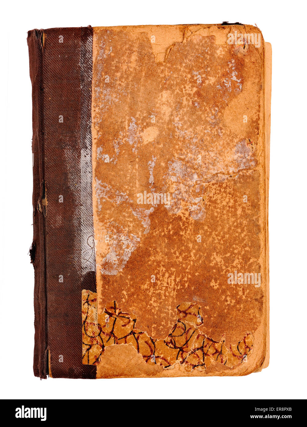Dirty rusted vintage book isolated Stock Photo - Alamy