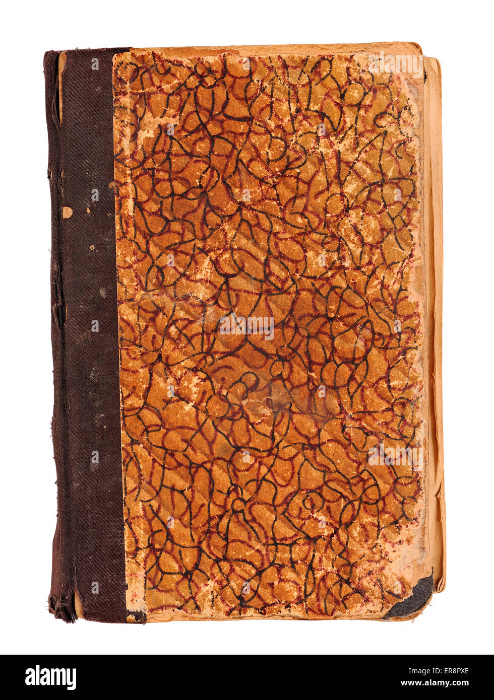 Dirty rusted vintage book isolated Stock Photo - Alamy