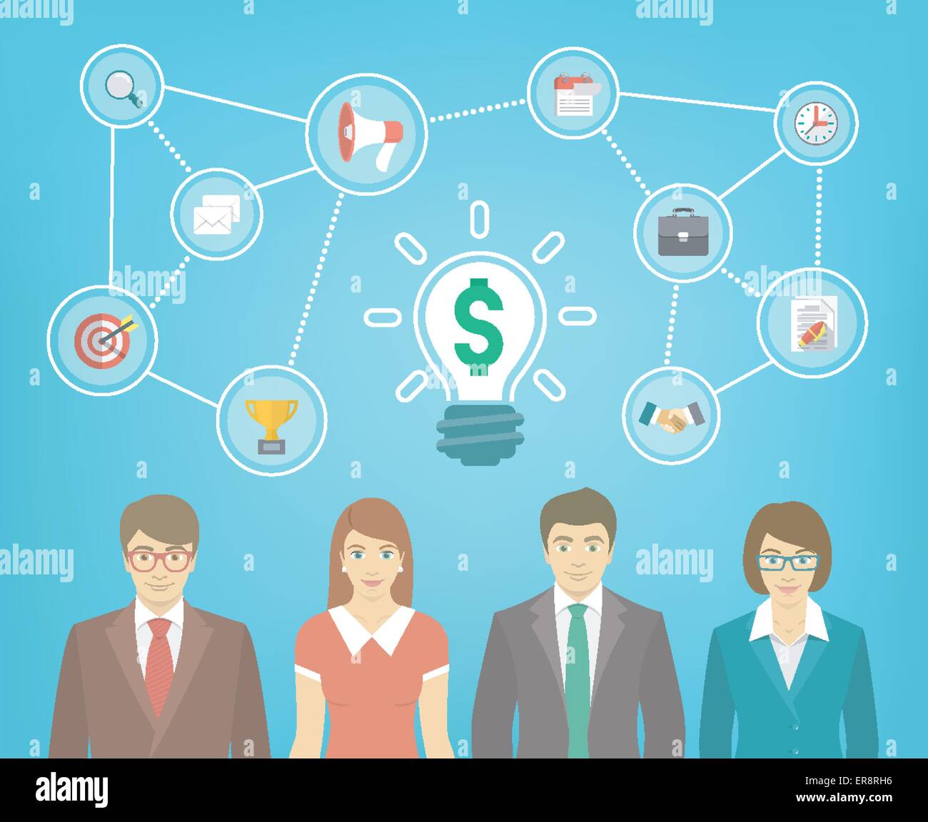 Modern flat design banner Stock Vector Images - Alamy