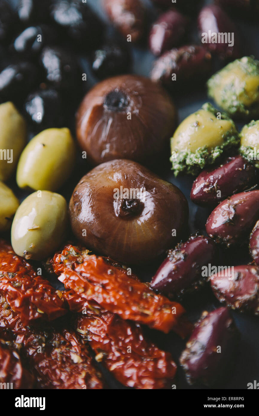 Close up of olives hi-res stock photography and images - Alamy