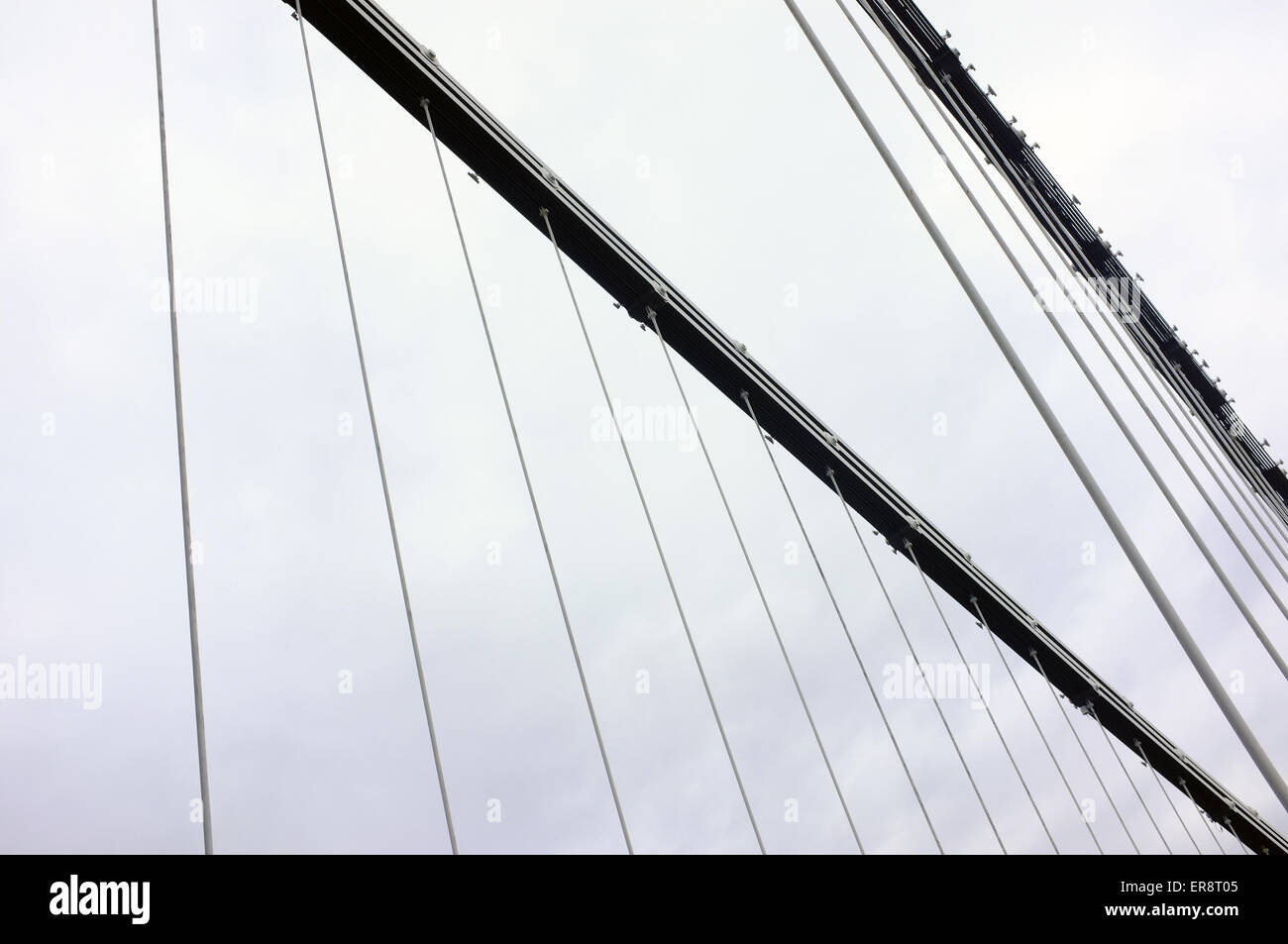 The suspension cables of the Clifton Suspension Bridge in Bristol Stock ...