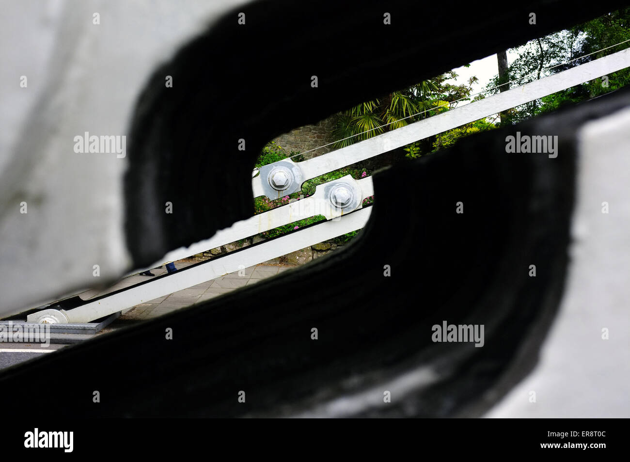 The bolts supporting the cables that hold up the Clifton Suspension ...