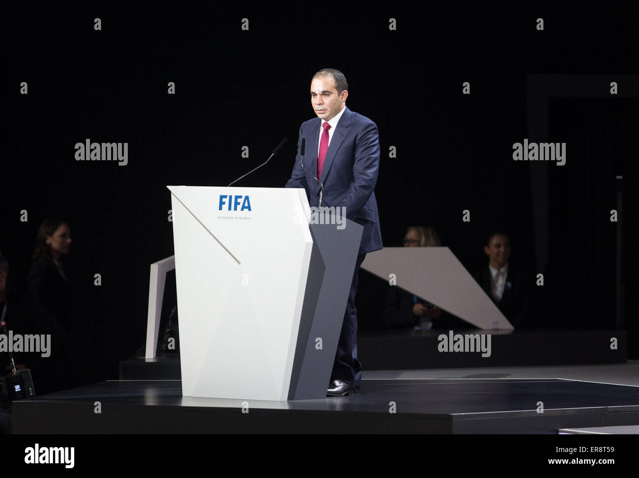 Zurich, Switzerland. 29th May, 2015. Prince Ali bin Al Hussein of ...