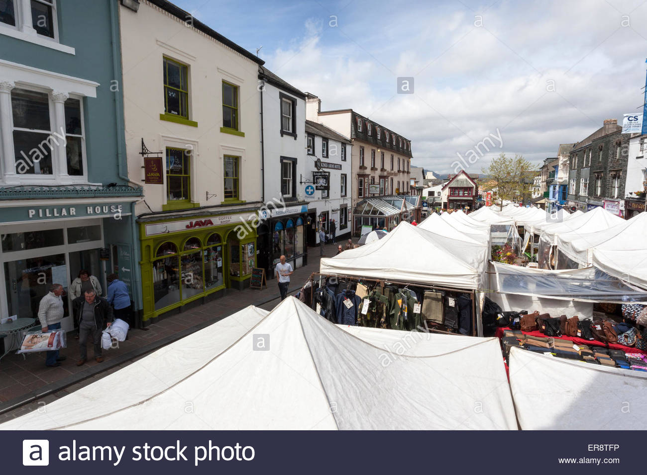 Keswick Town Street Market Stock Photos & Keswick Town Street Market ...