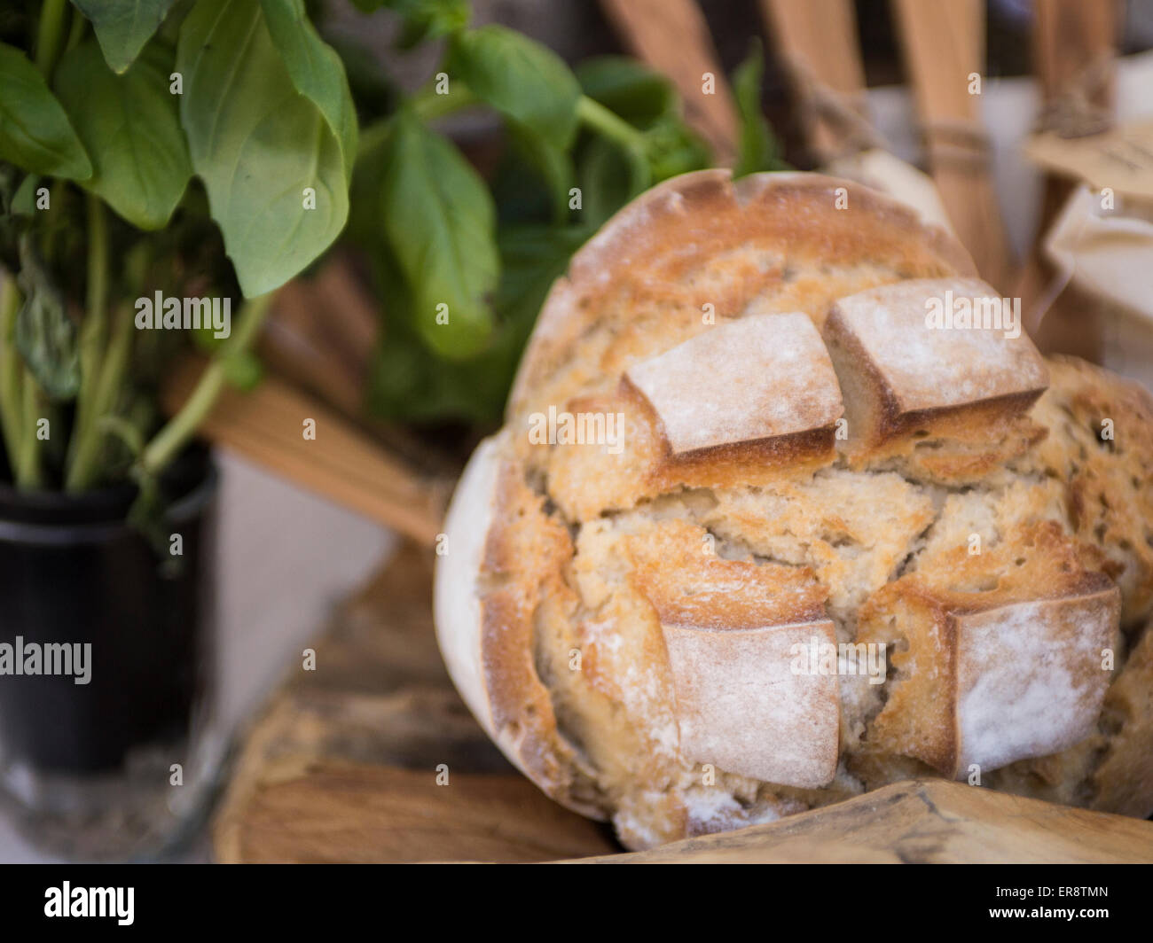 Freshly Baked Bread Stock Photo - Alamy