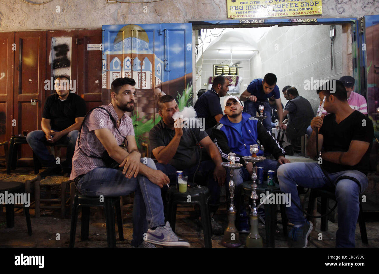 Jerusalem palestinian cafe hi-res stock photography and images - Alamy