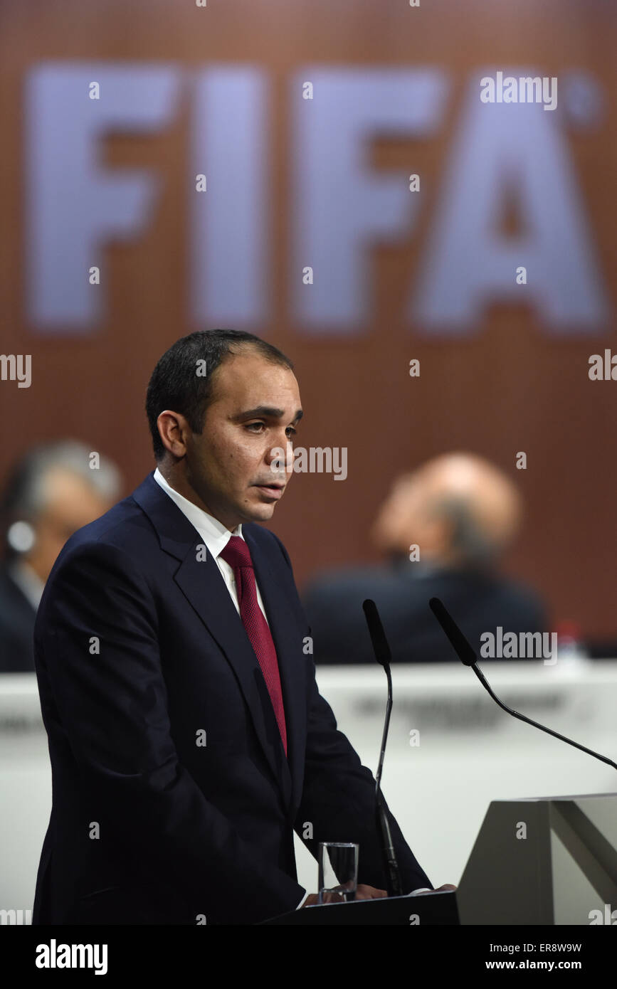 Zurich, Switzerland. 29th May, 2015. Prince Ali Bin Al Hussein of ...