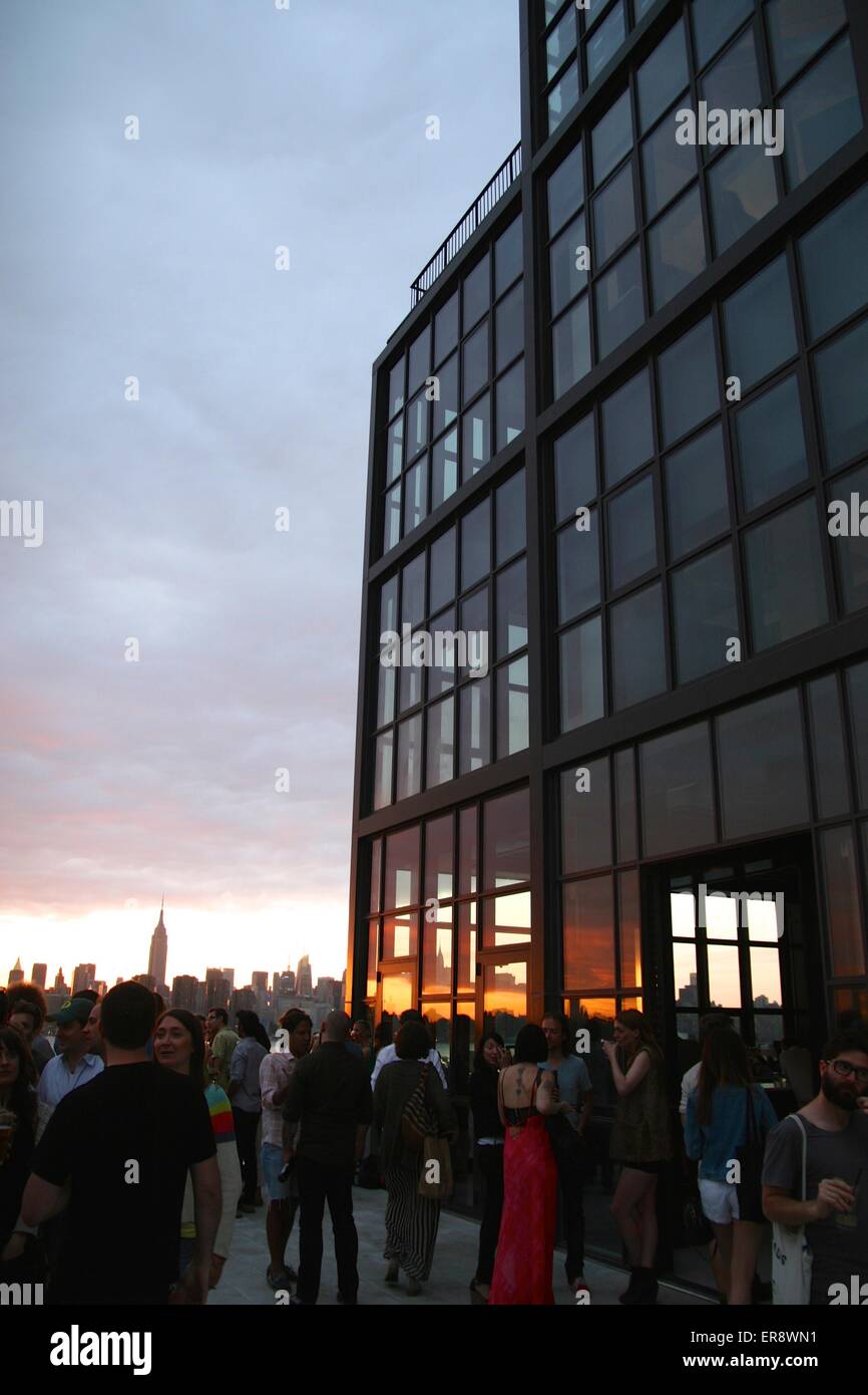 A beautiful building and sunset drinks at The Wythe Hotel, Brooklyn New ...