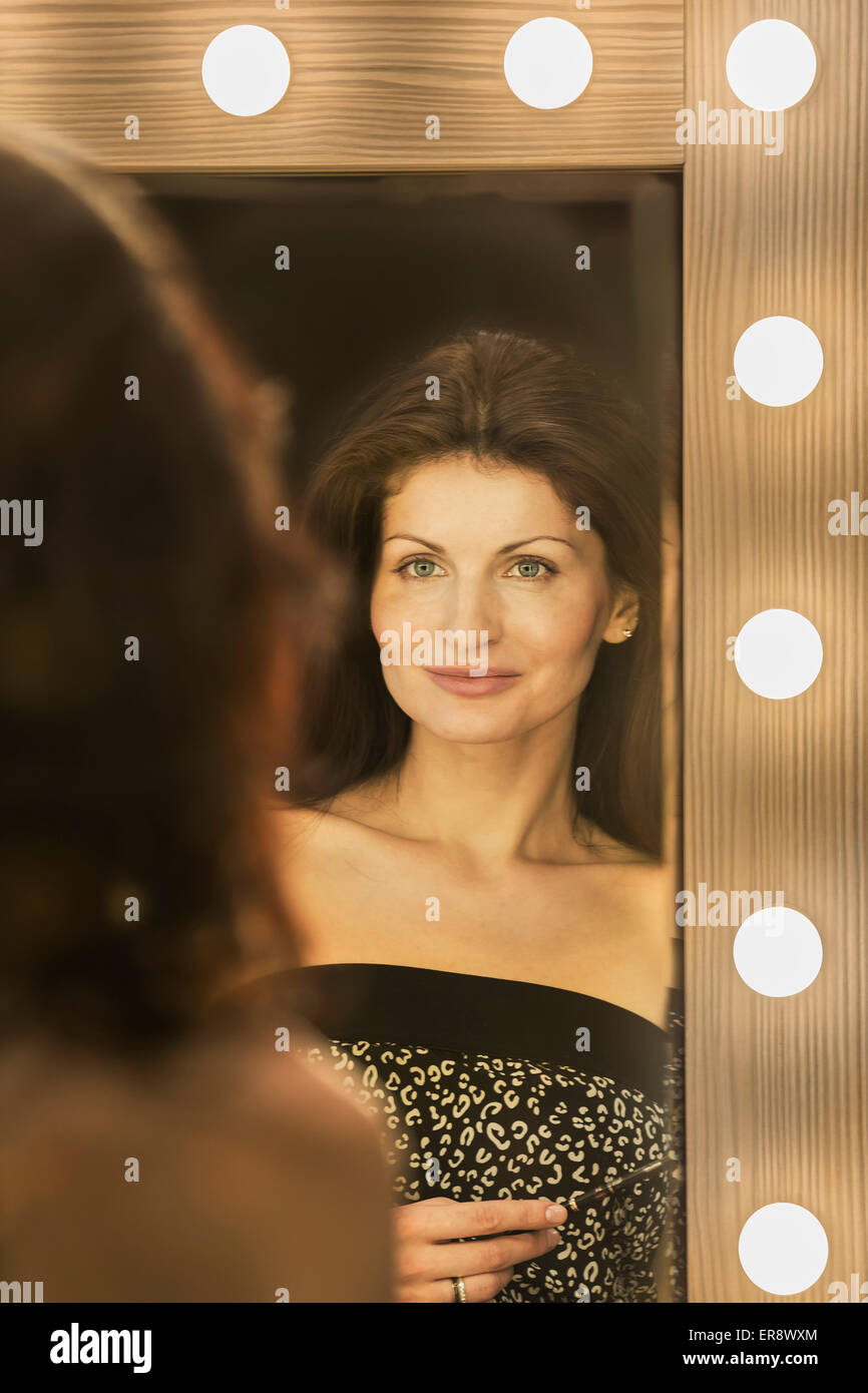 Reflection woman mirror hi-res stock photography and images - Alamy