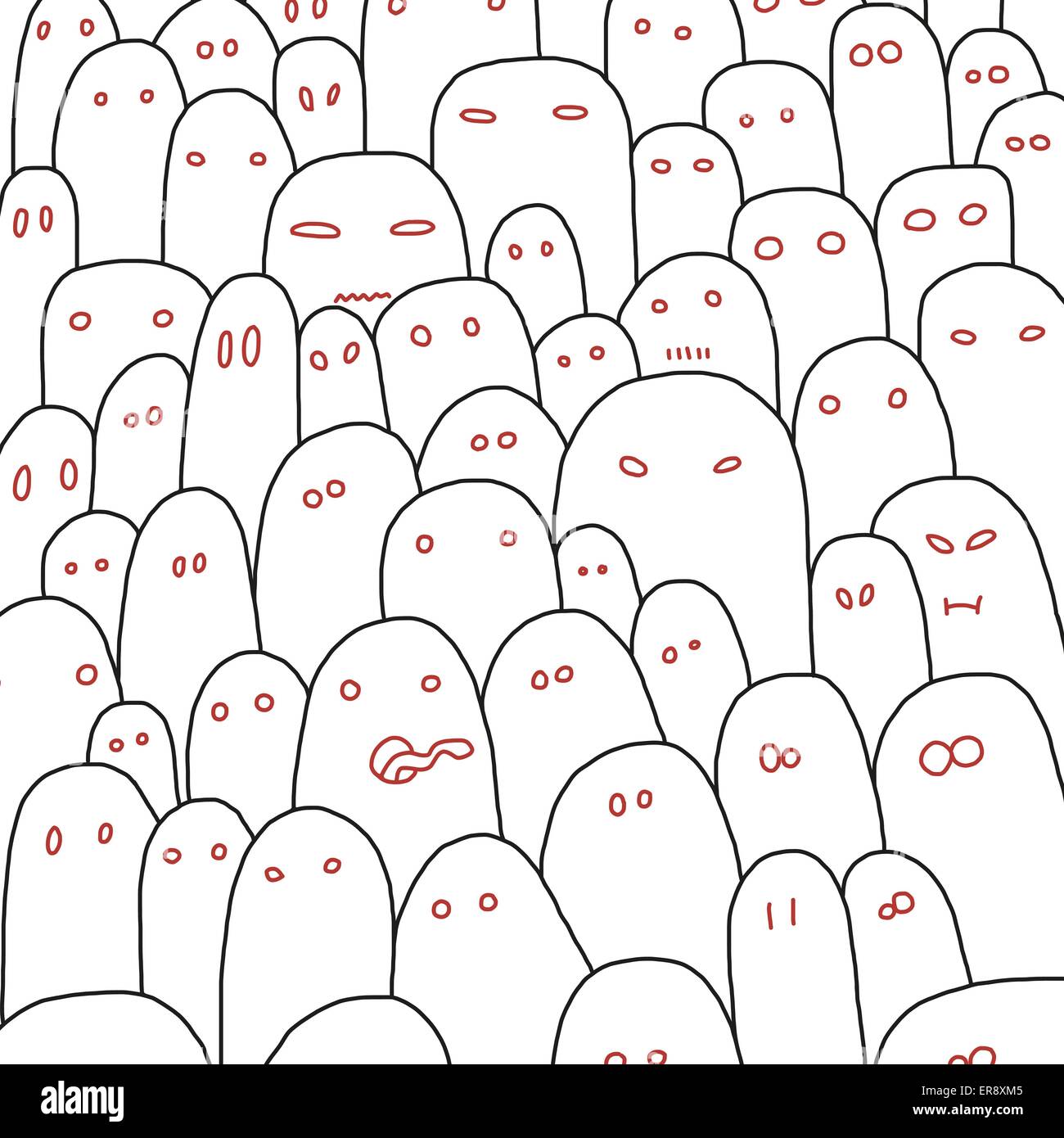 Monsters pattern design Stock Vector Image & Art - Alamy