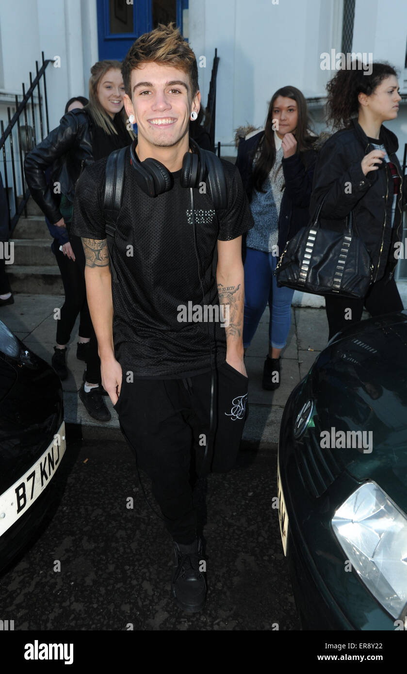 xfactor finalists seen at the studios in Notting hill in London ...