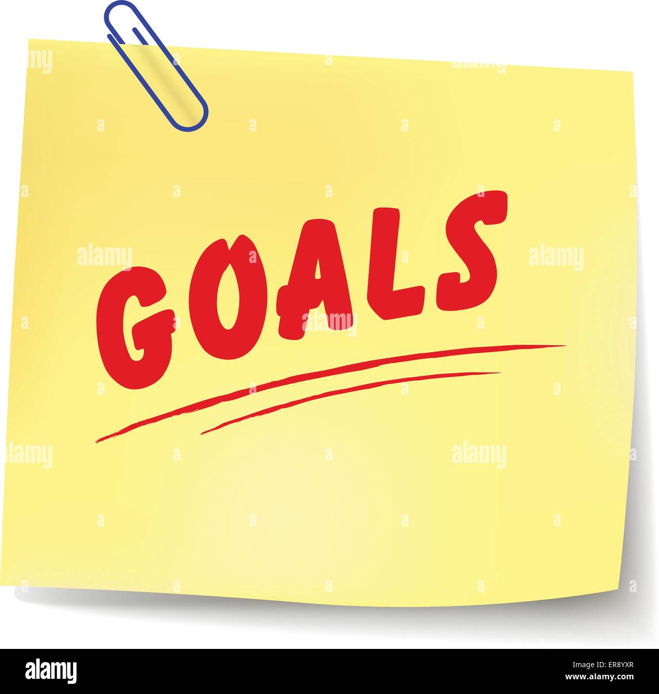 Vector illustration of goals message on white background Stock Vector ...