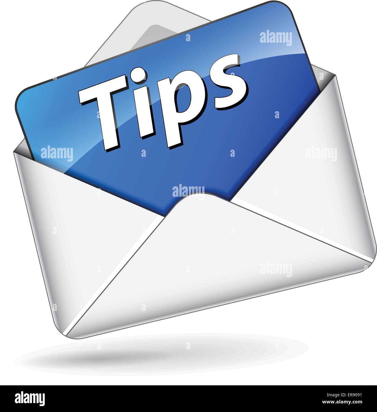 Vector illustration of tips mail envelope icon concept Stock Vector ...