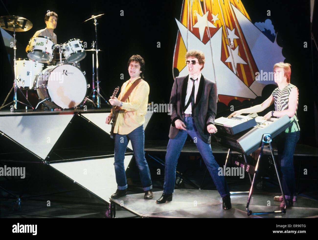 TOM ROBINSON BAND UK rock group about 1978 Stock Photo - Alamy