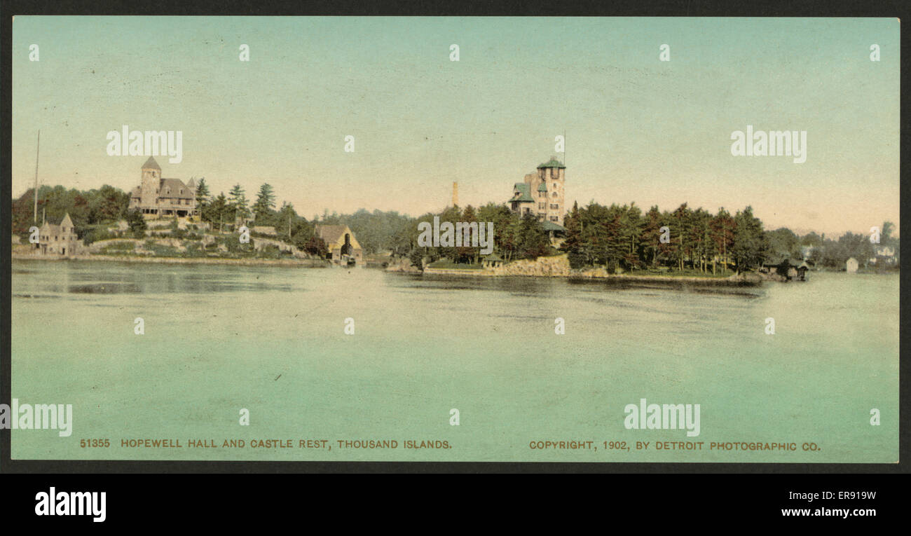 Hopewell Hall and Castle Rest, Thousand Islands Stock Photo - Alamy