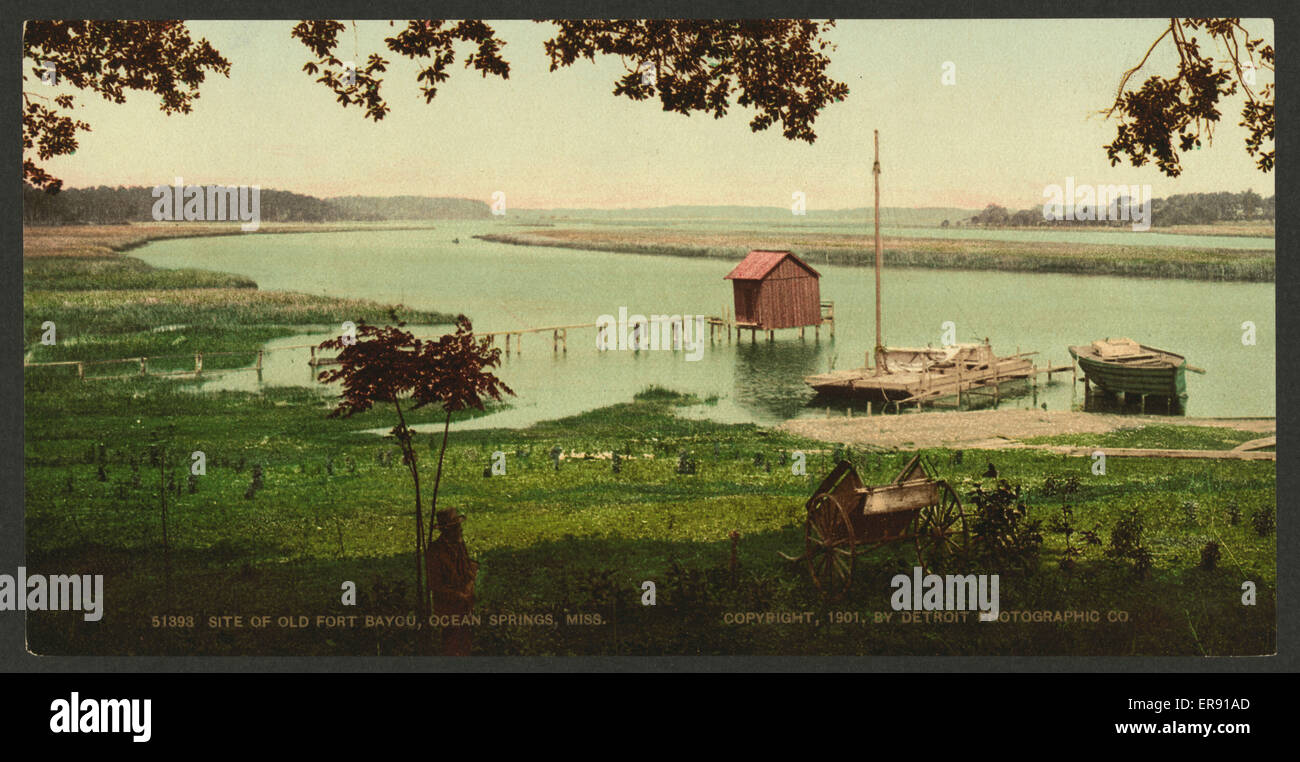 Site of Old Fort Bayou, Ocean Springs, Miss Stock Photo - Alamy