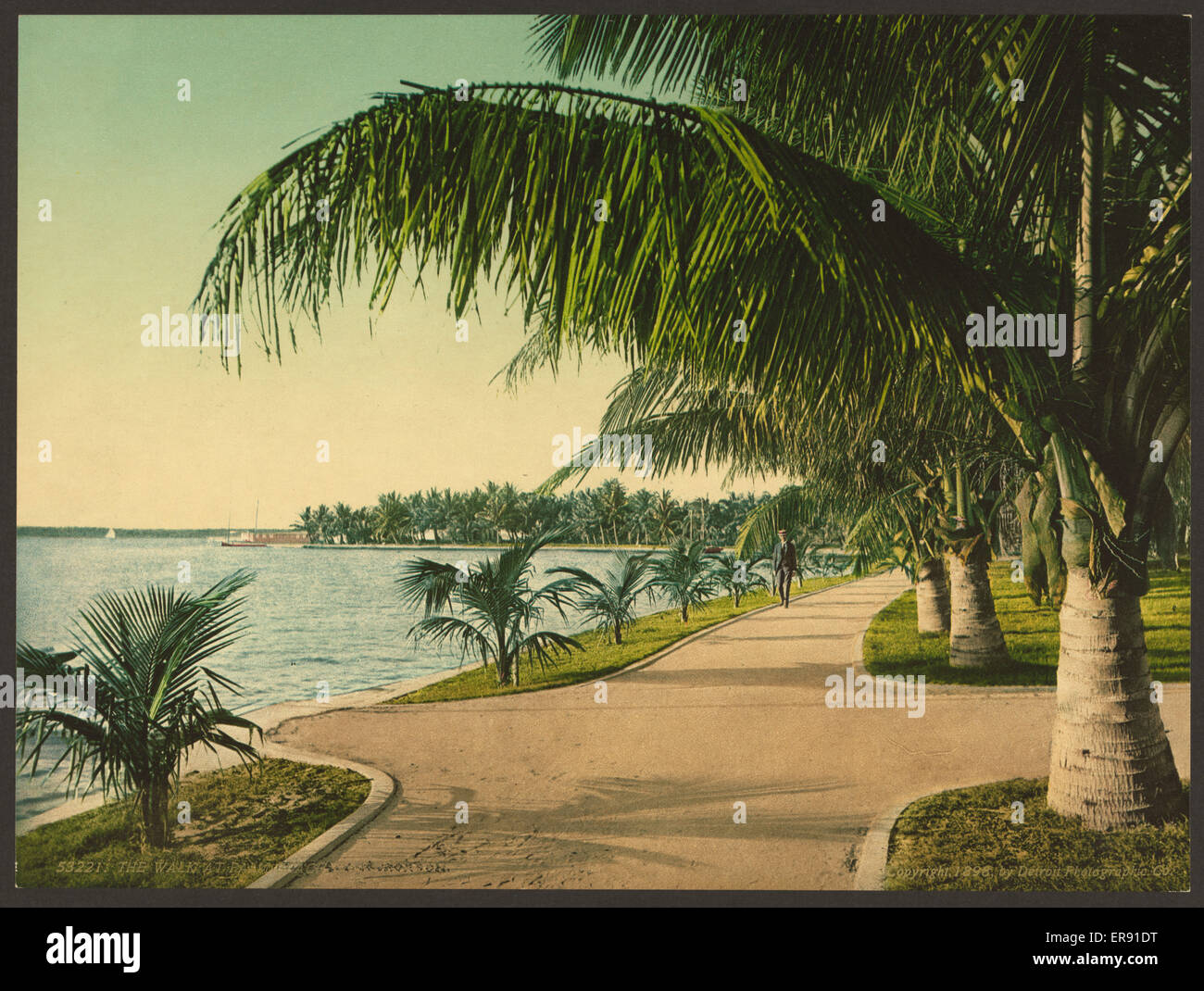 The walk at Palm Beach Stock Photo - Alamy