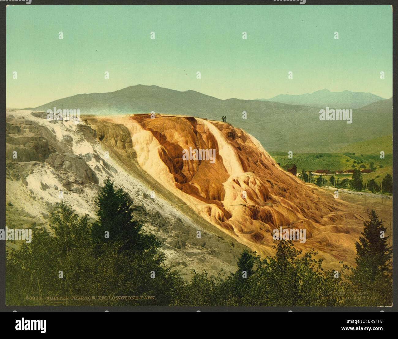 Jupiter Terrace, Yellowstone Park Stock Photo - Alamy