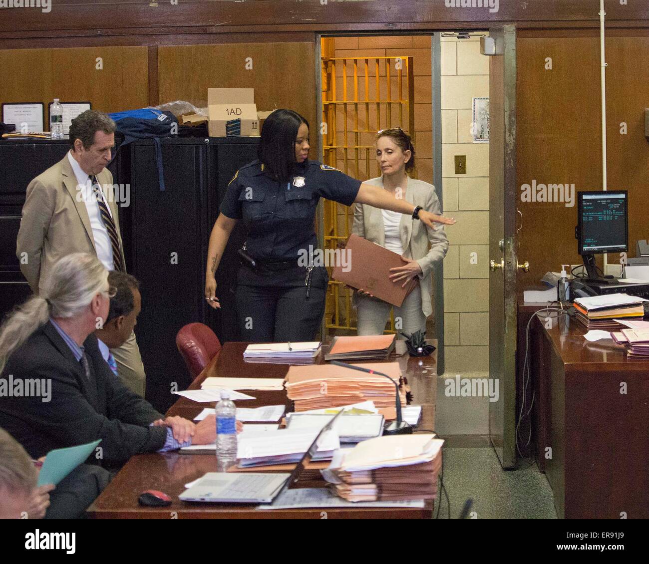 New York, New York, USA. 28th May, 2015. Manslaughter case sentencing ...